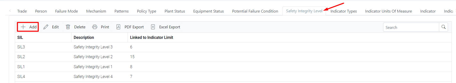 How to add RCM Safety Integrity Level Base file